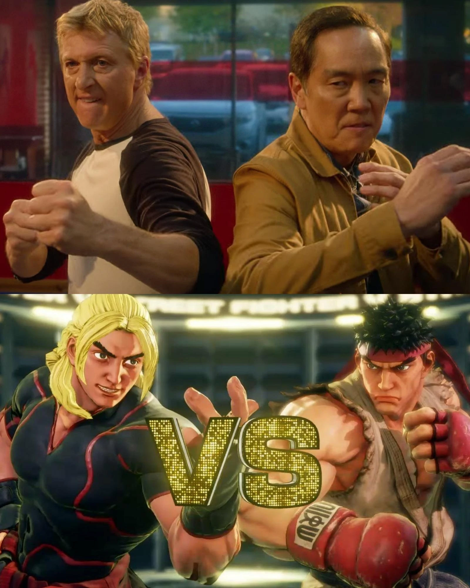 William Zabka and Yuji Okumoto as Ken Masters and Ryu Hoshi | Fandom