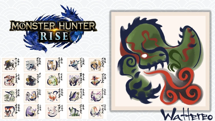 Here is some of my favorite fan-art of MH rise monster Icons made by ...