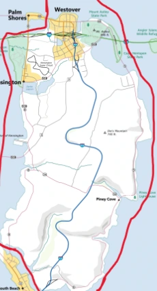 Newark County (possibly renamed to Westover County) boundary, my ...