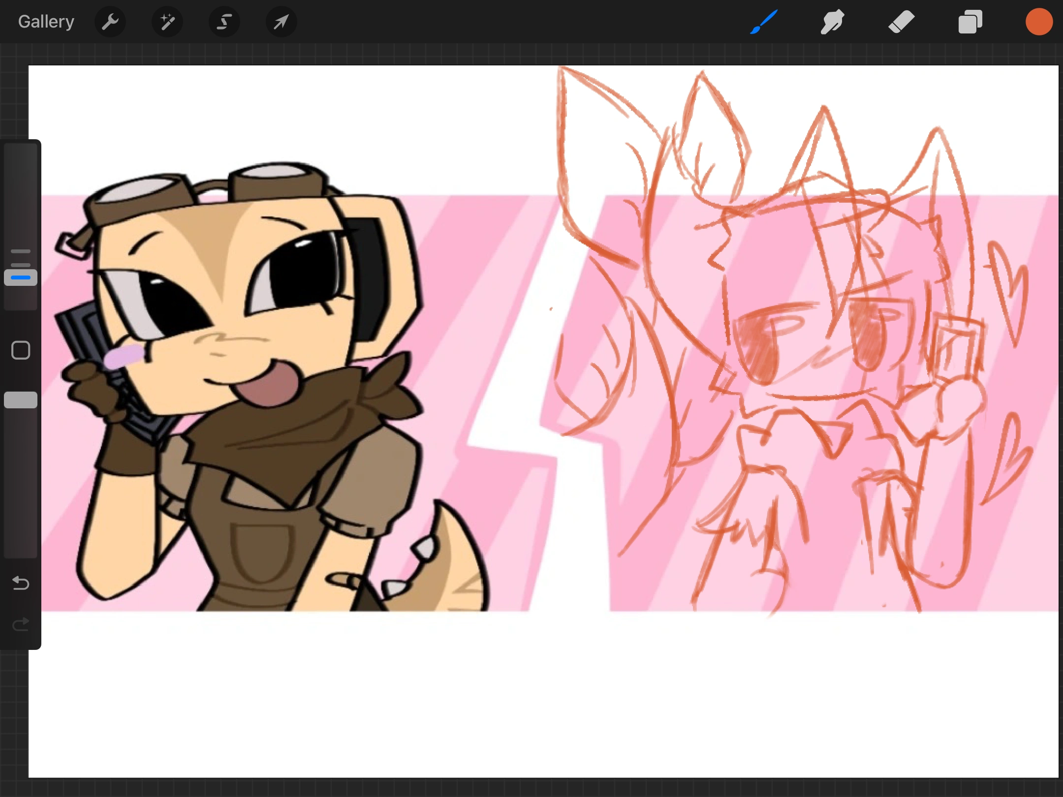 Hehehe wip ohhh i so wonder who i ever was gonna pick for a shelly ship ...