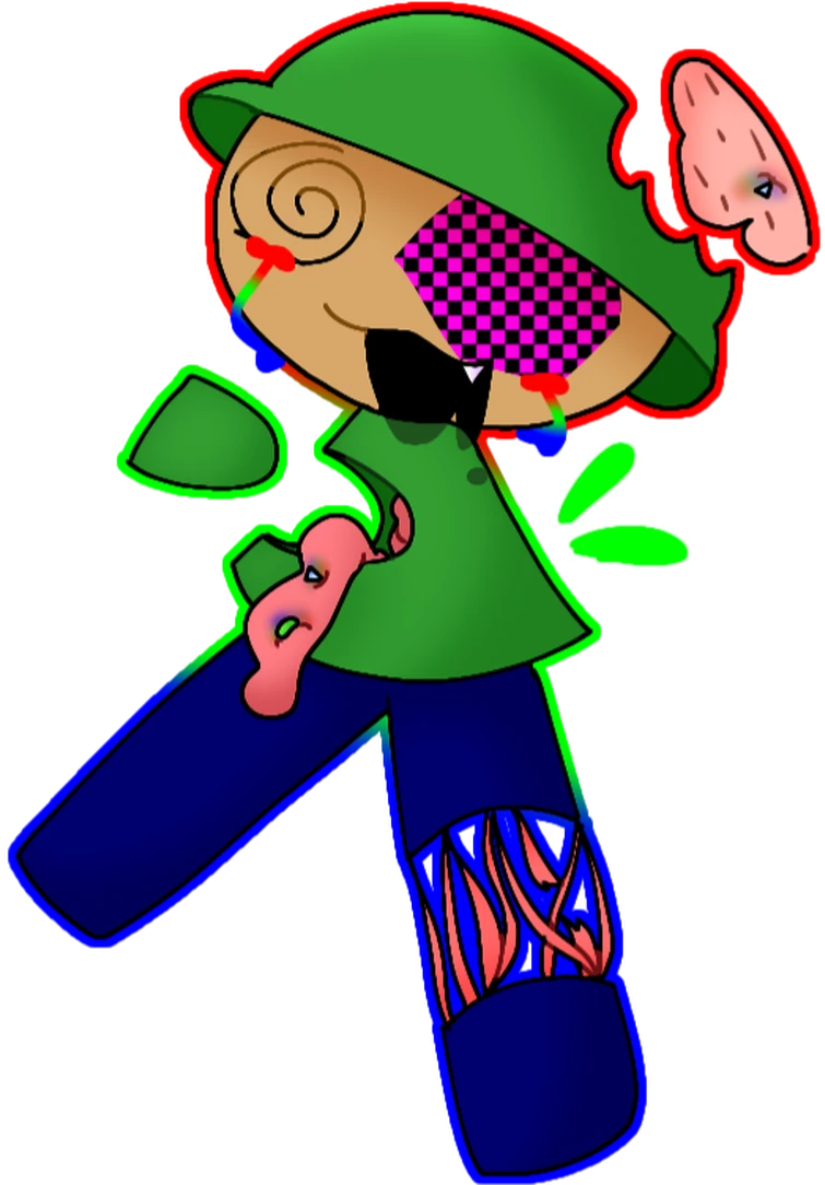 A bunch of doodles of Rotten Bandu + some info (also bright colors ...