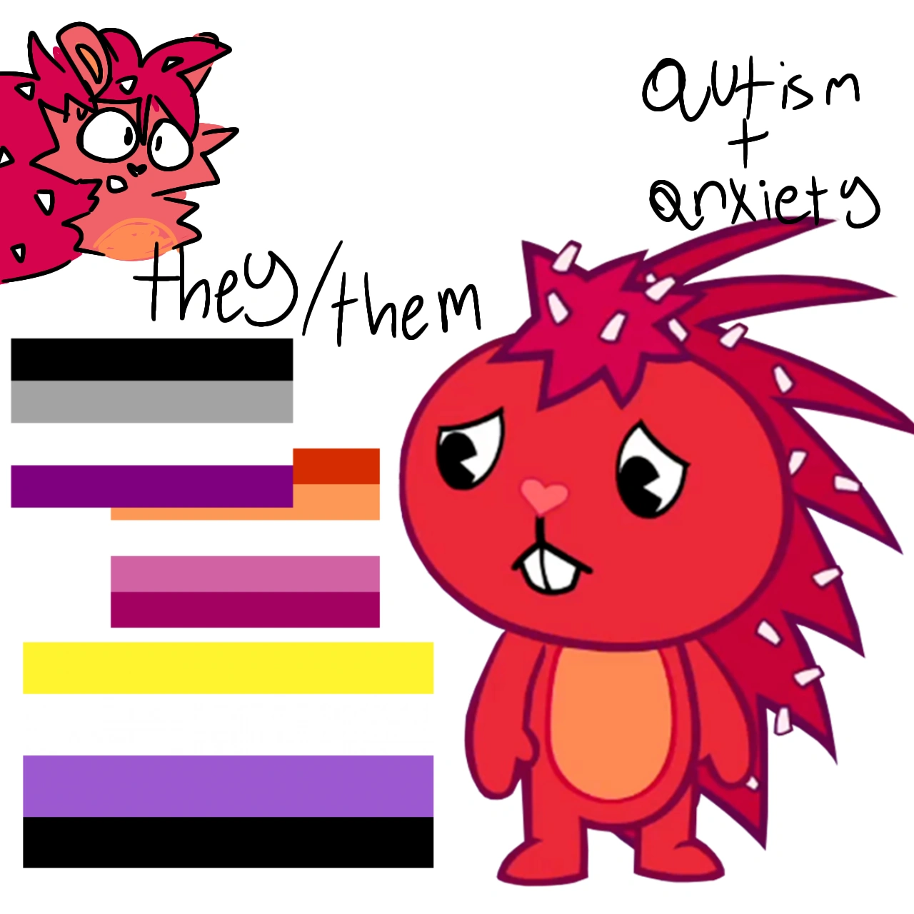 htf lgbtq hcs day 9: flaky | Fandom