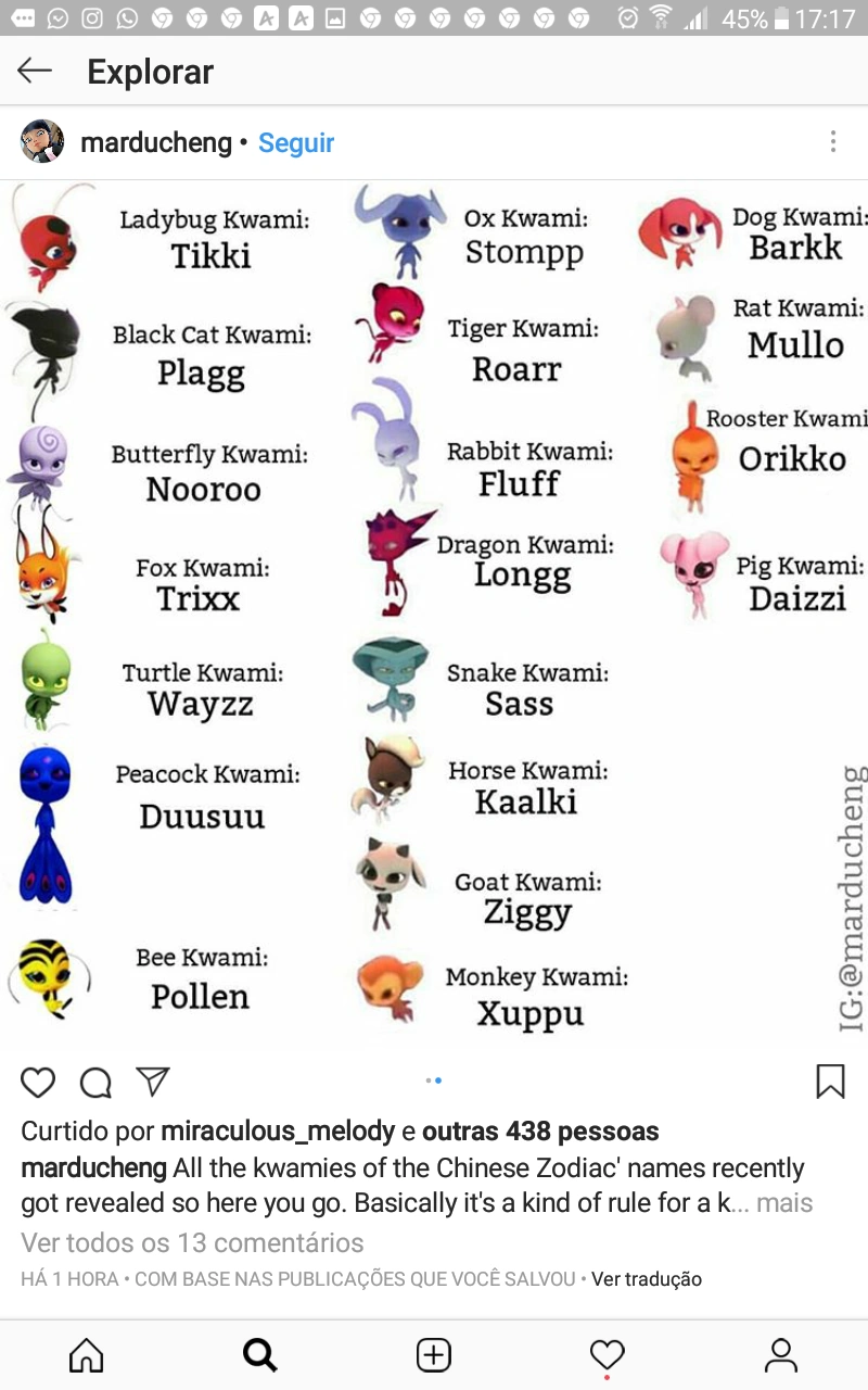 Kwamis (names) From First Miracle Miraclous Ladybug,, 60% OFF