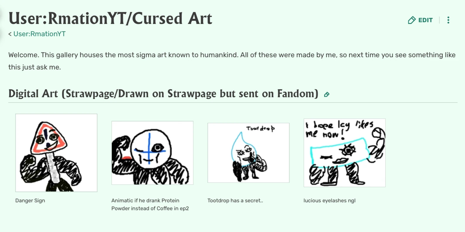 You can now view all my cursed muscular BFDI character arts on a ...