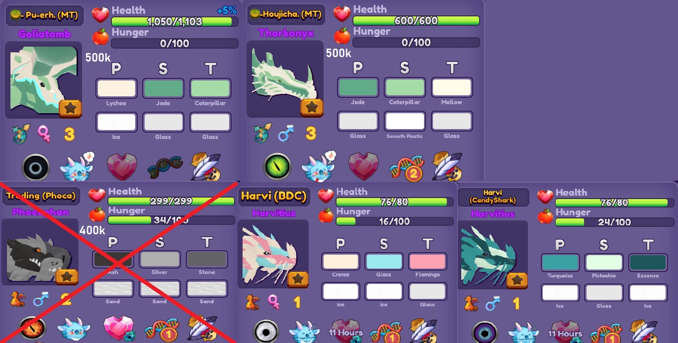 Trading/Selling this Stuff! (MT Dragons and Harvi's) | Fandom