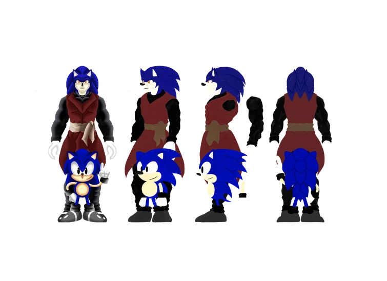 Sonic.黒い Model Sheet Design | Fandom