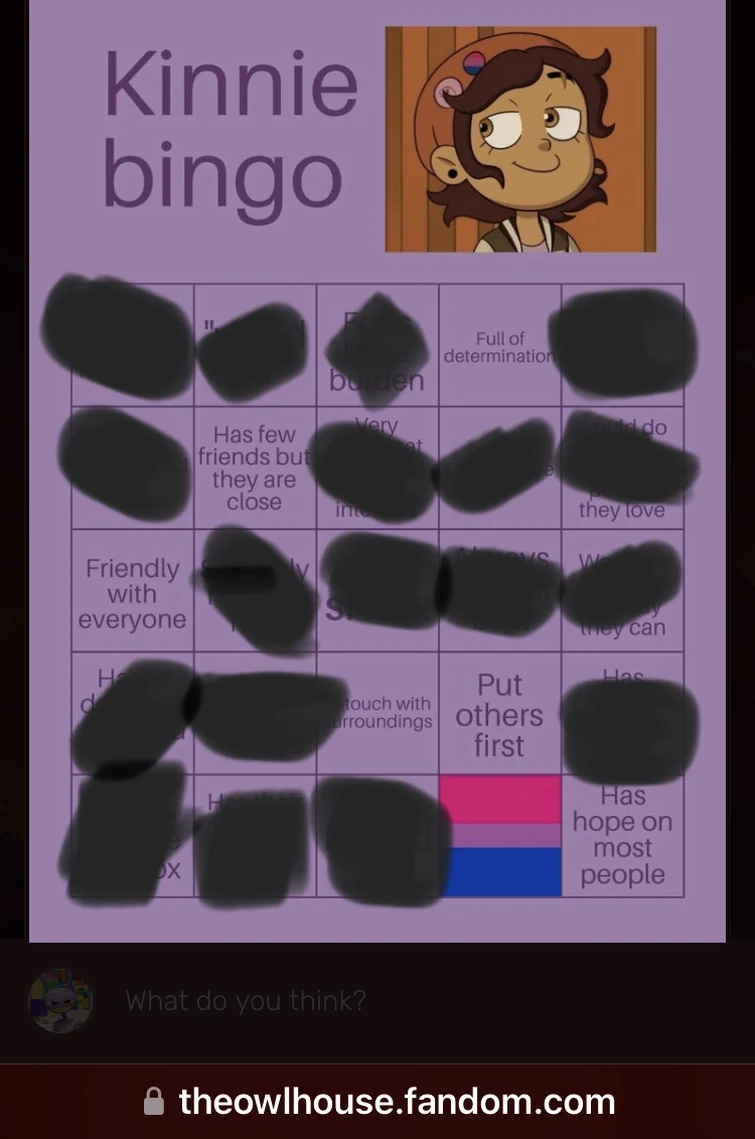 Kinnie bingo! | Fandom