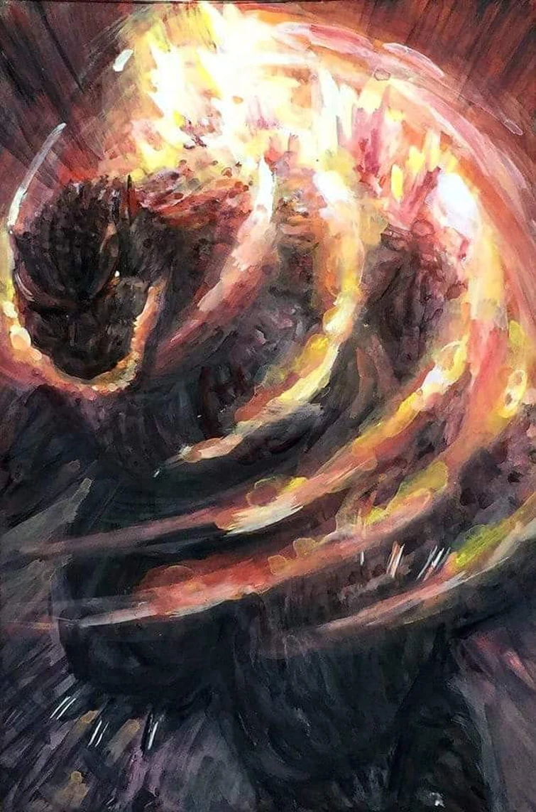 Godzilla red spiral ray | Fandom