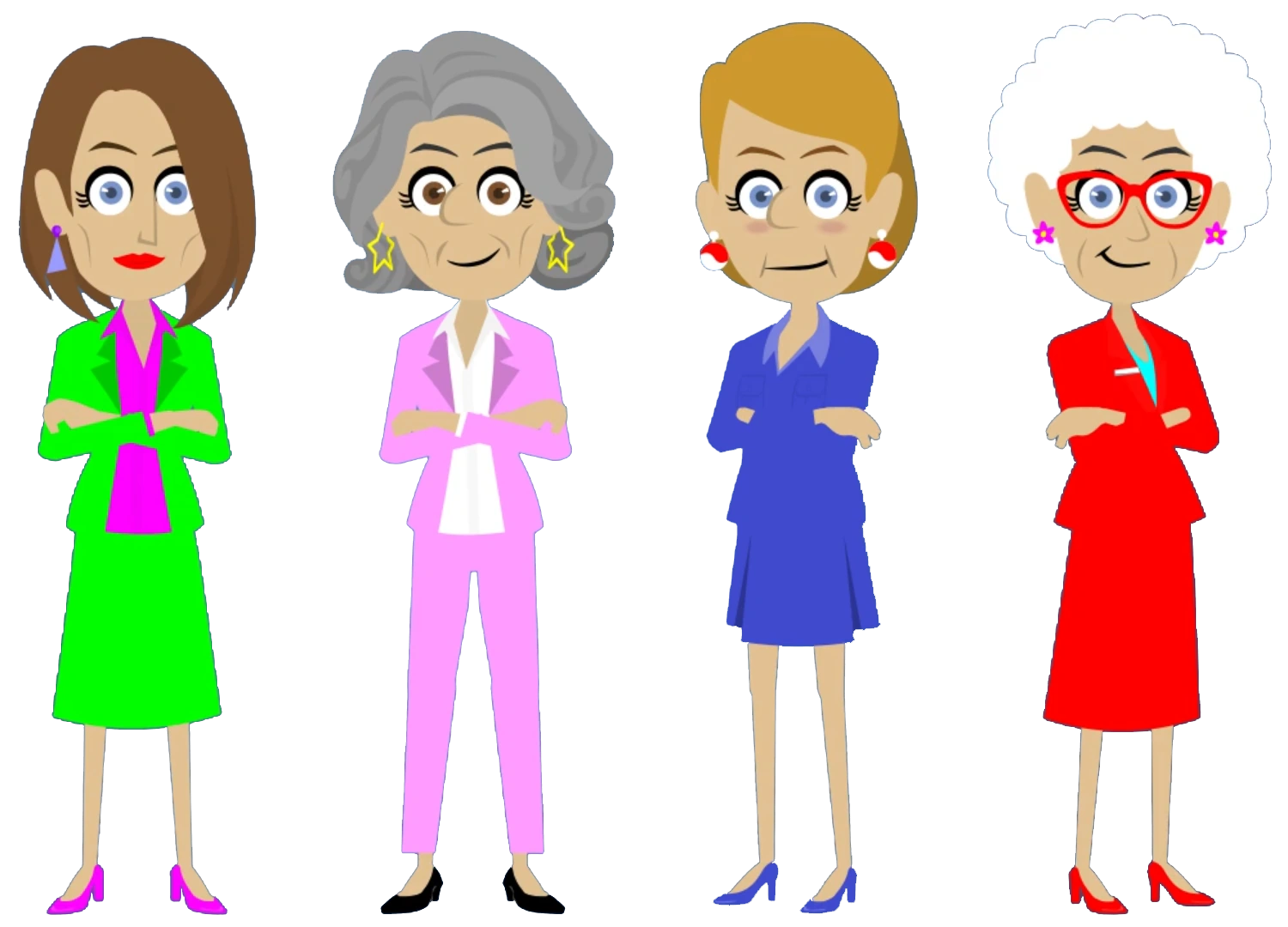 The Golden Girls in Vyond and Comedy World forms | Fandom