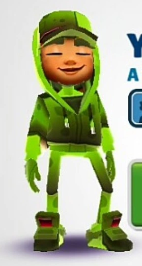 One of the rare bugs in the history of Subway Surfers, simply Jake ...