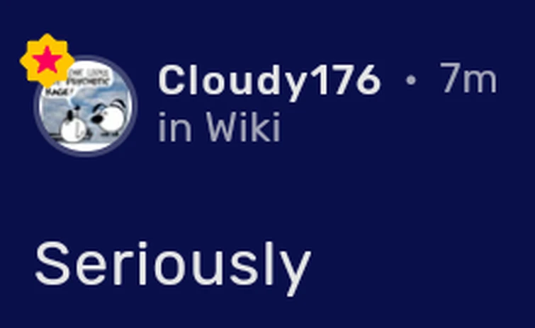 Aw, Seriously? | Fandom