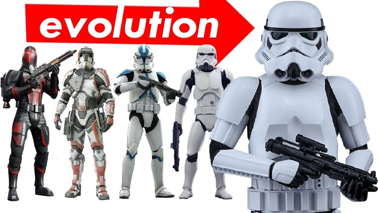 Cool "The Evolution of Stormtrooper Armor (5000BBY-0BBY)" video by ...