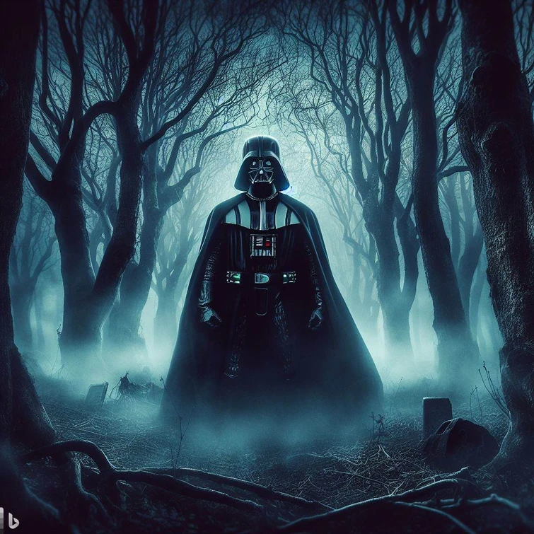 Some AI Art of Darth Vader in a Spooky Forest | Fandom