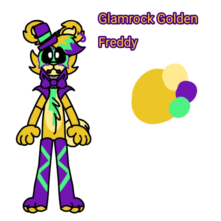 FNaF OC: Glamrock Golden Freddy | Fandom