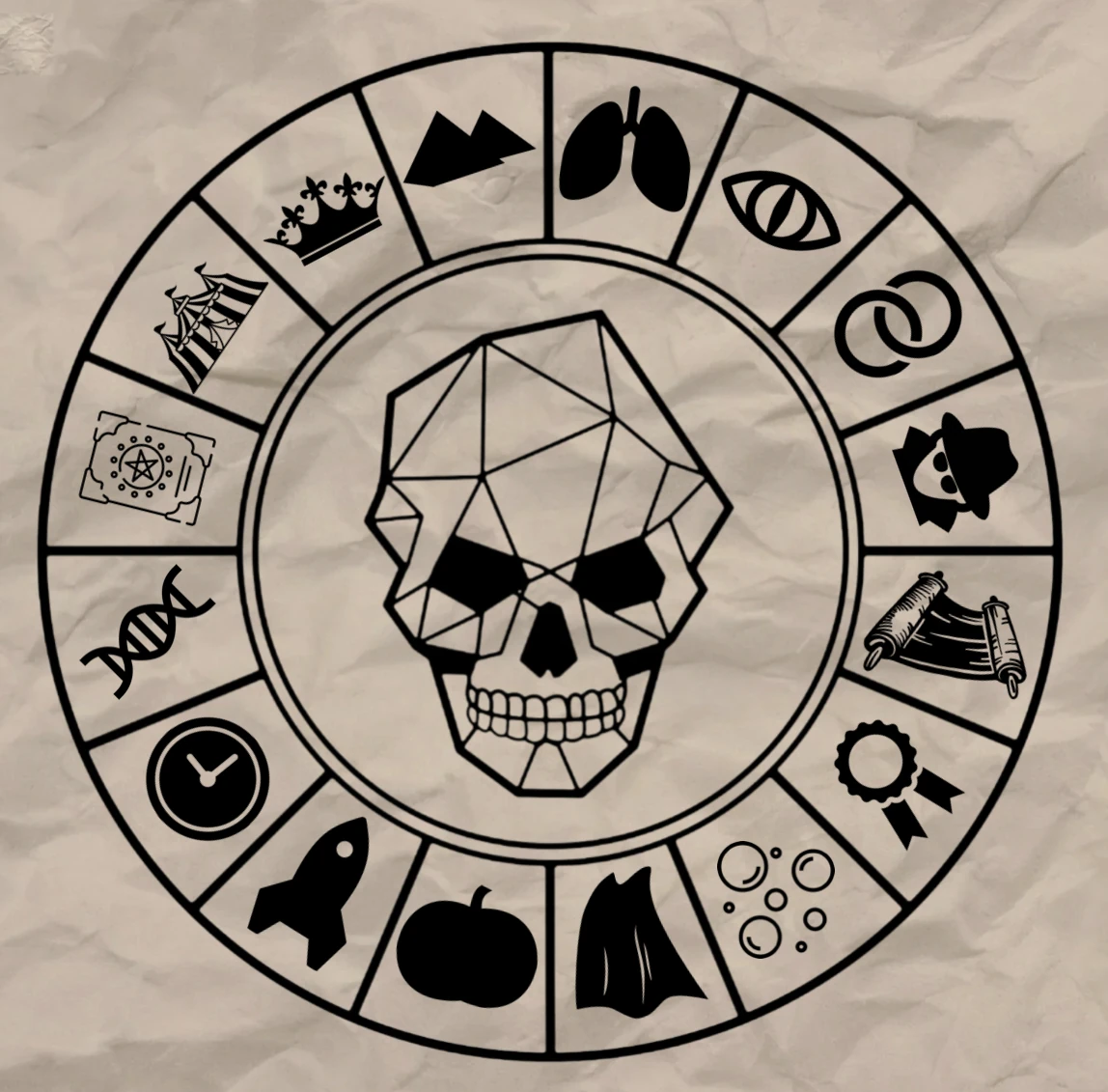 My own cipher wheel for death battle season 9, see if you guys can ...