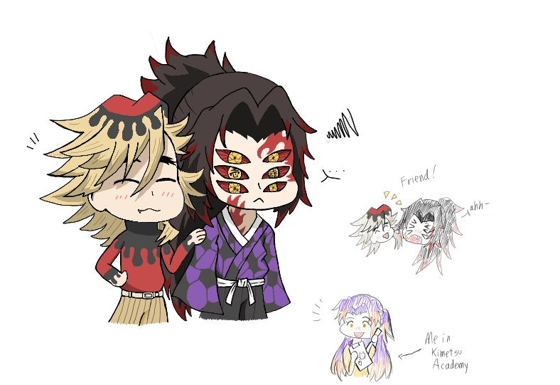 Doma and Kokushibo drawing... | Fandom