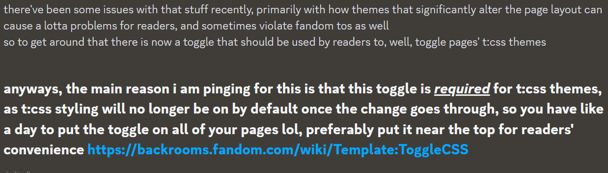 significant Template:CSS changes | Fandom