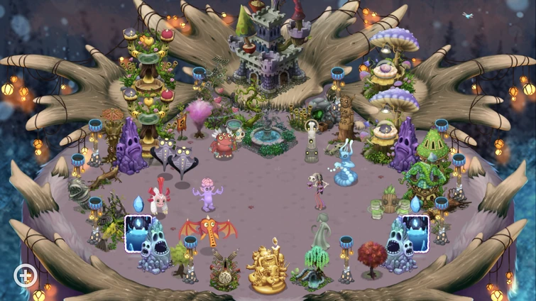 Look at my magical sanctum island. Working on triple elements now. | Fandom