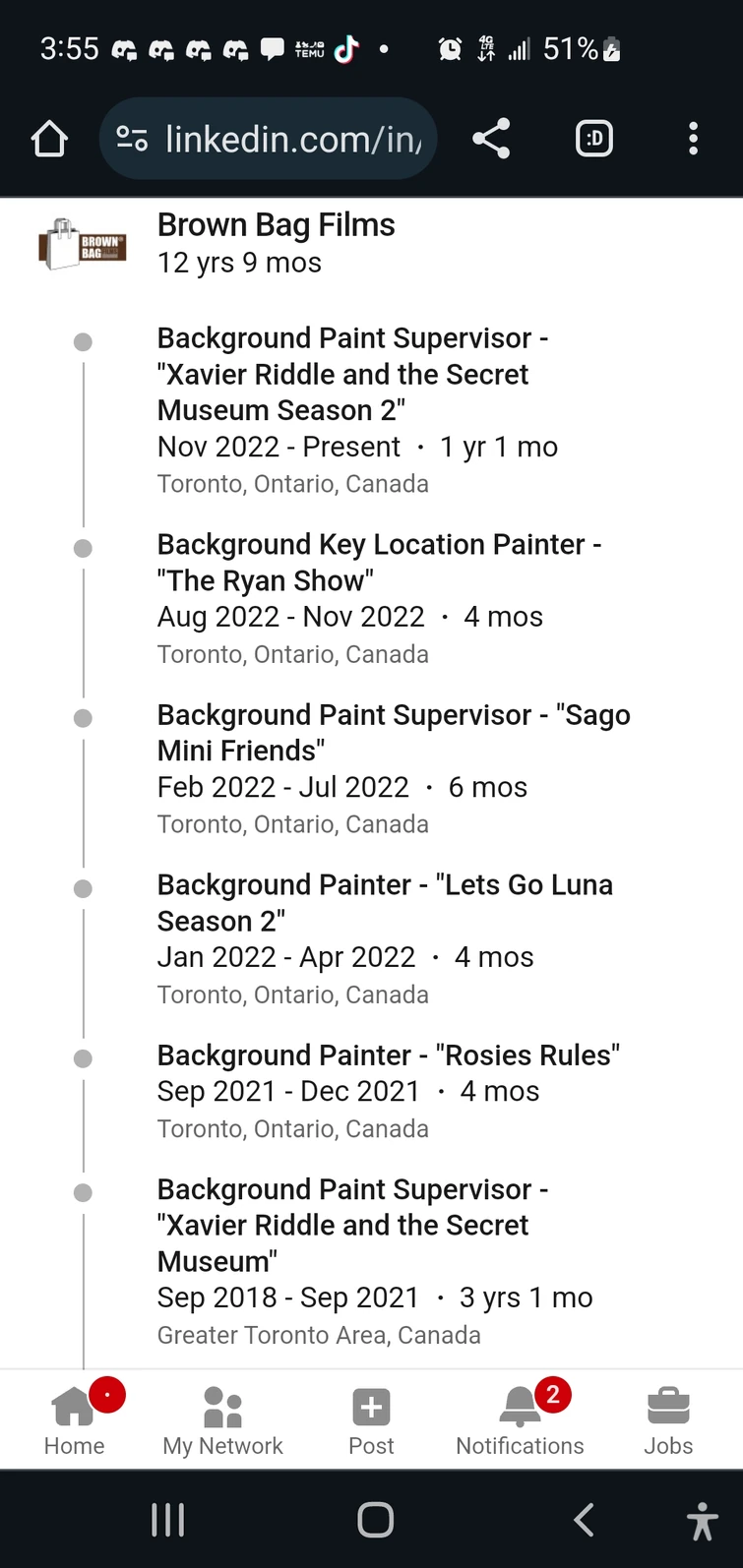 I should of said this earlier when I checked it out on linkedin. | Fandom