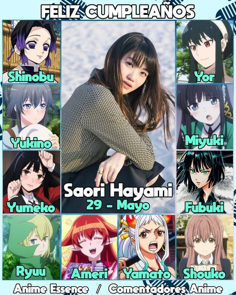 HBD to saori hayami | Fandom
