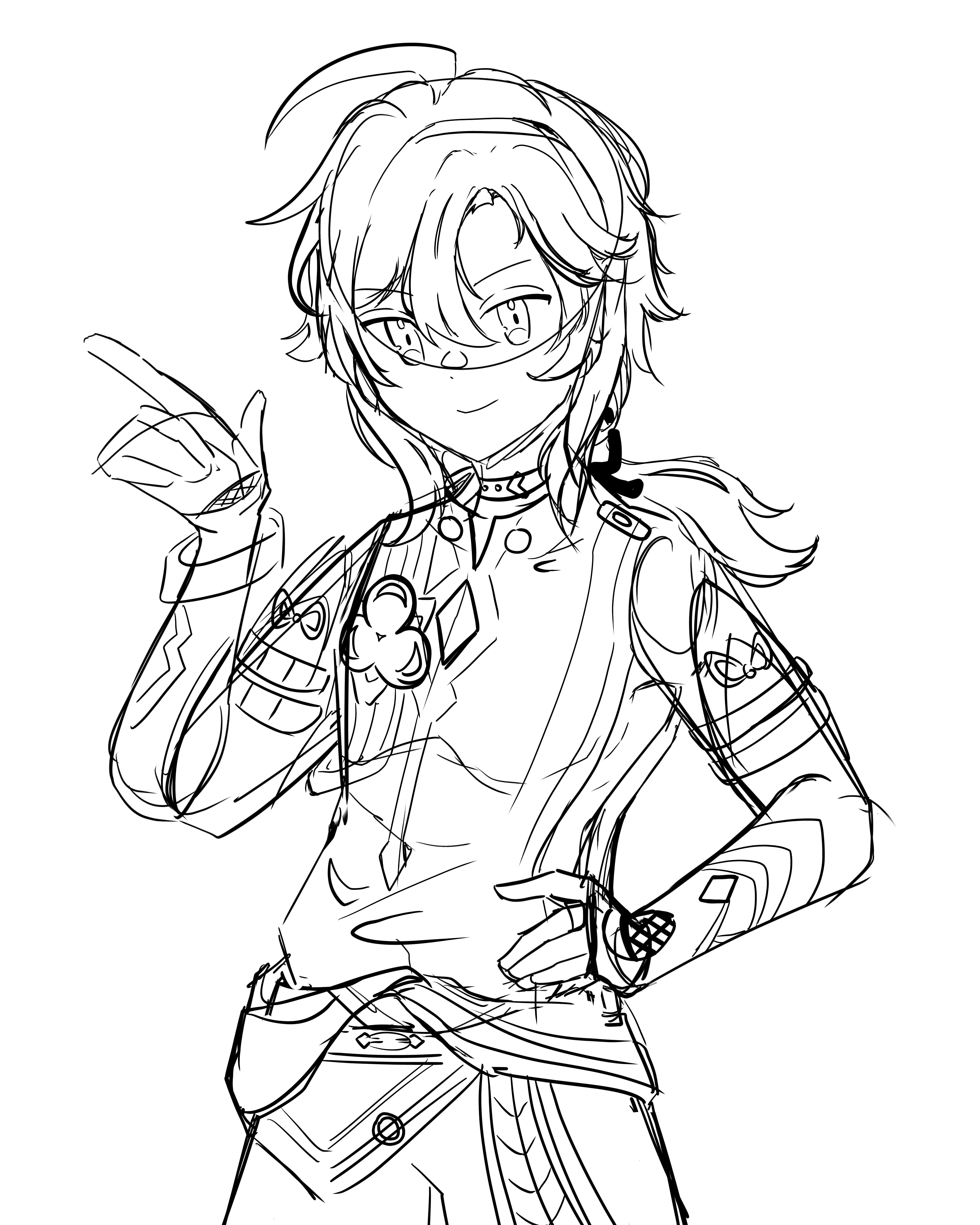 Heizou sketch WIP | Fandom