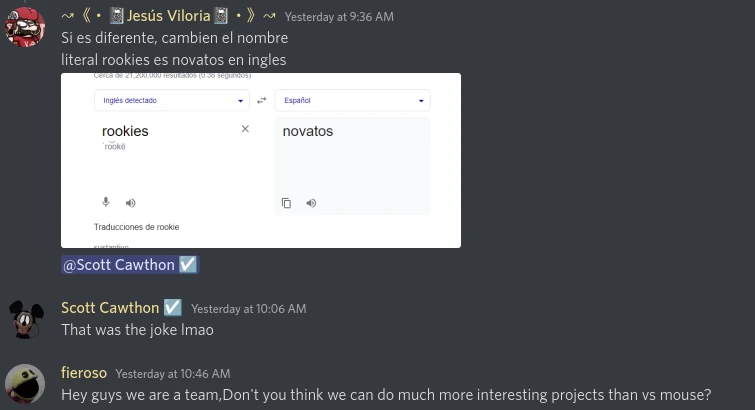 Outdated(?) and new Vs. Mouse teasers, courtesy of Scott | Fandom