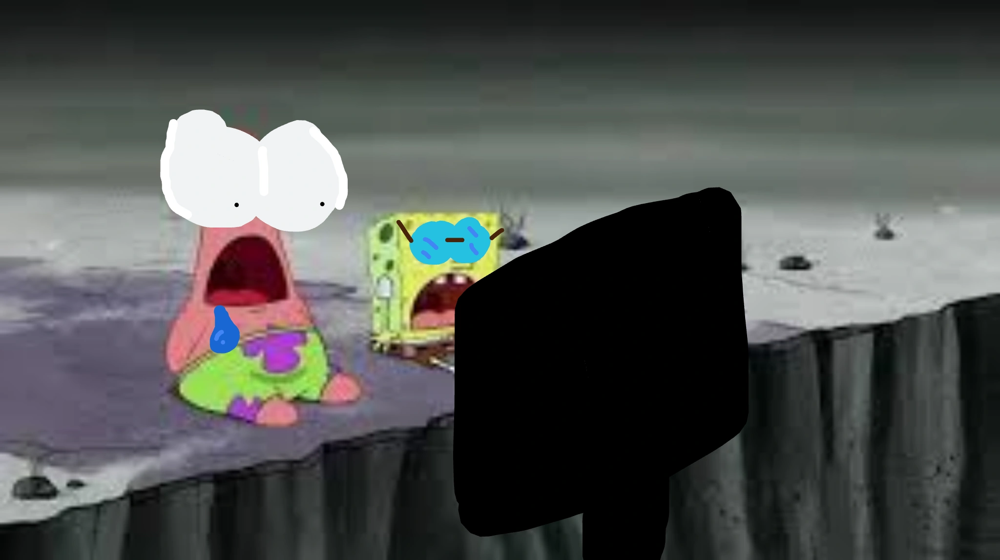 SpongeBob & Patrick watch disturbing stuff on TV | Fandom