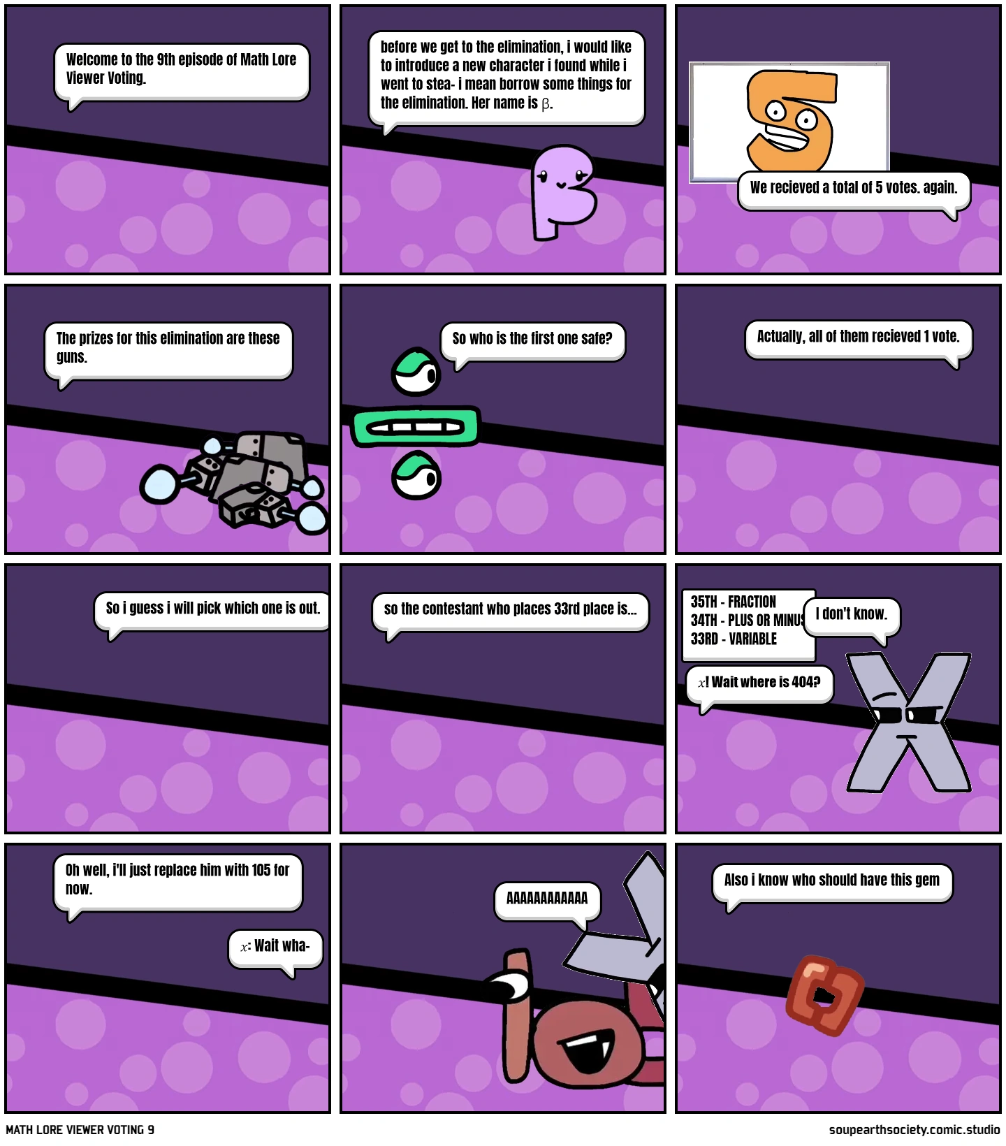 Math Lore Viewer Voting Episode 9 | Fandom