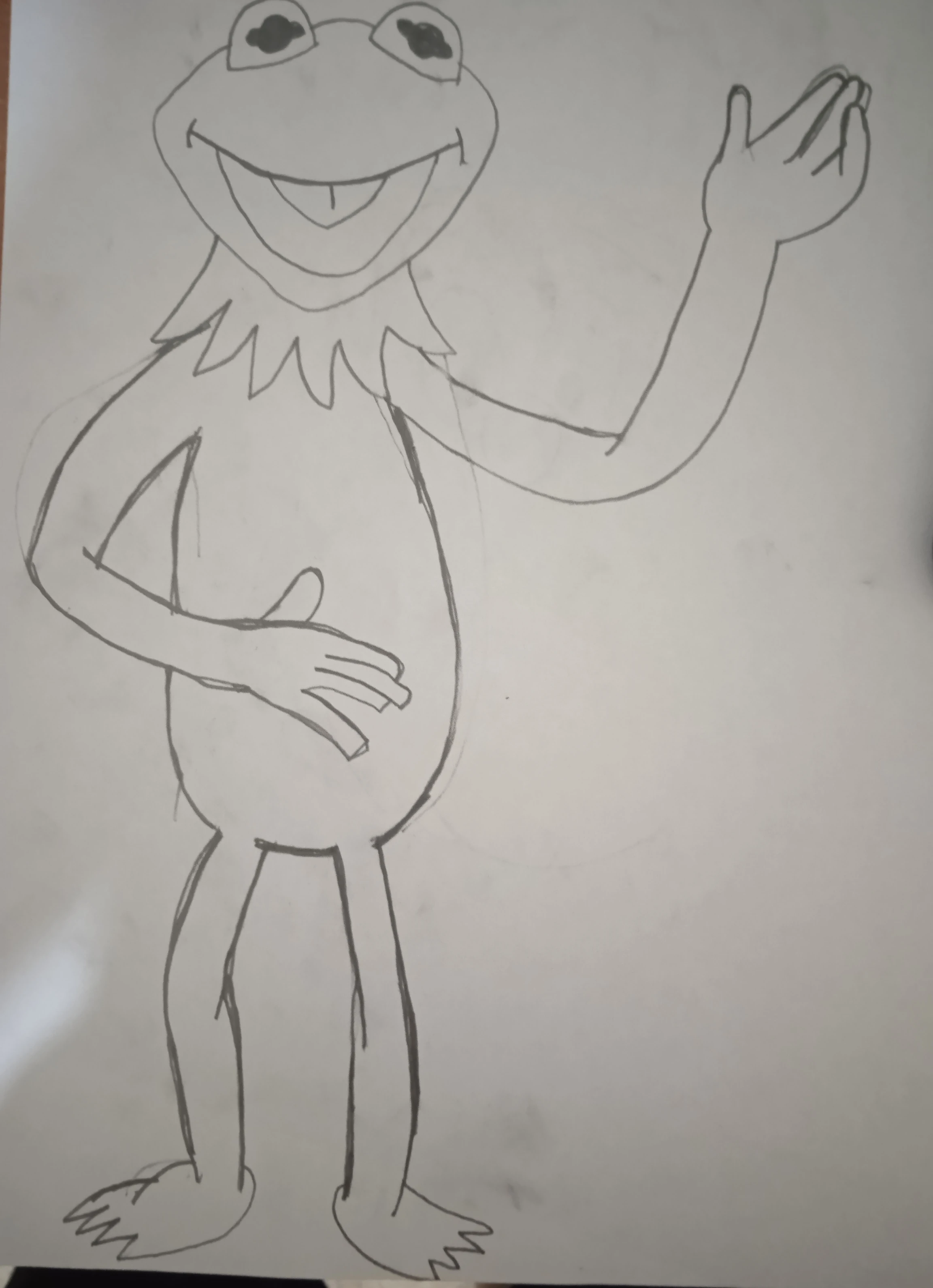 My drawing of Kermit the Frog | Fandom