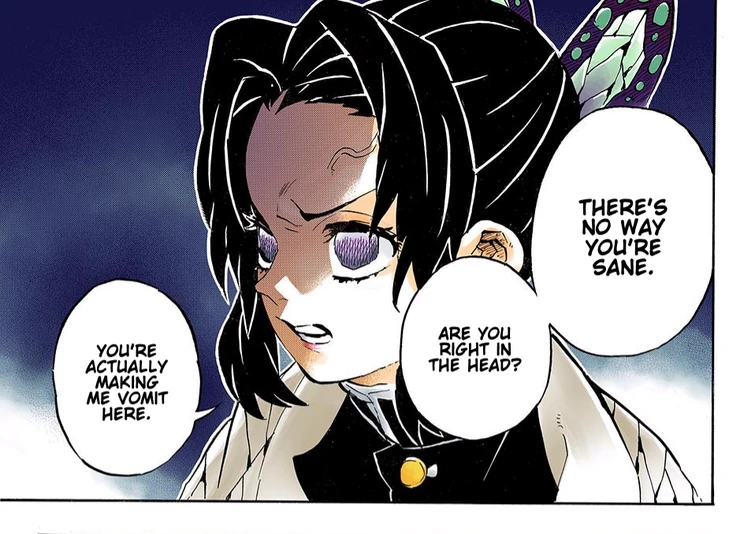 just inosuke, kanao and shinobu roasting doma | Fandom