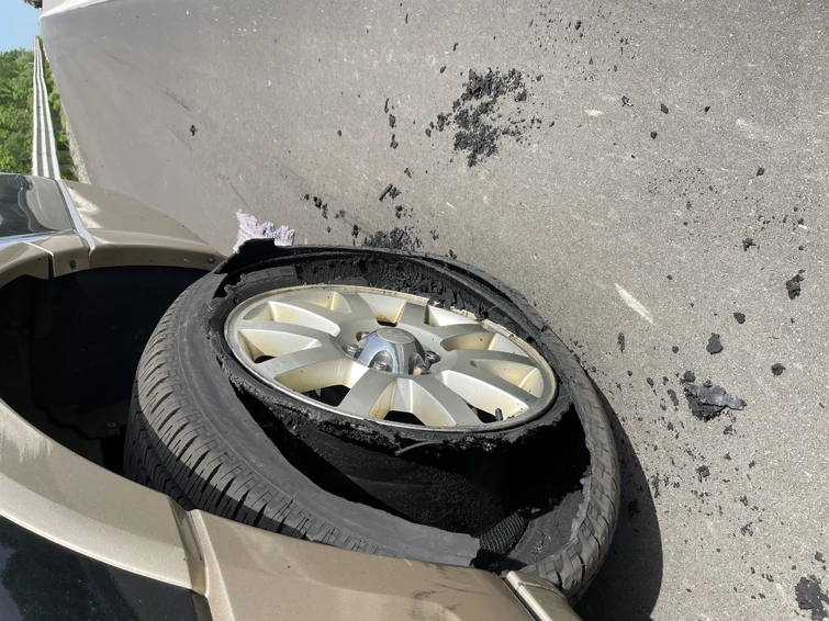 Uhhhhh… our tire exploded/disintegrated | Fandom