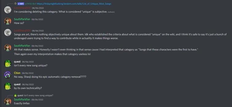 What happened to the unique character and song pages? | Fandom