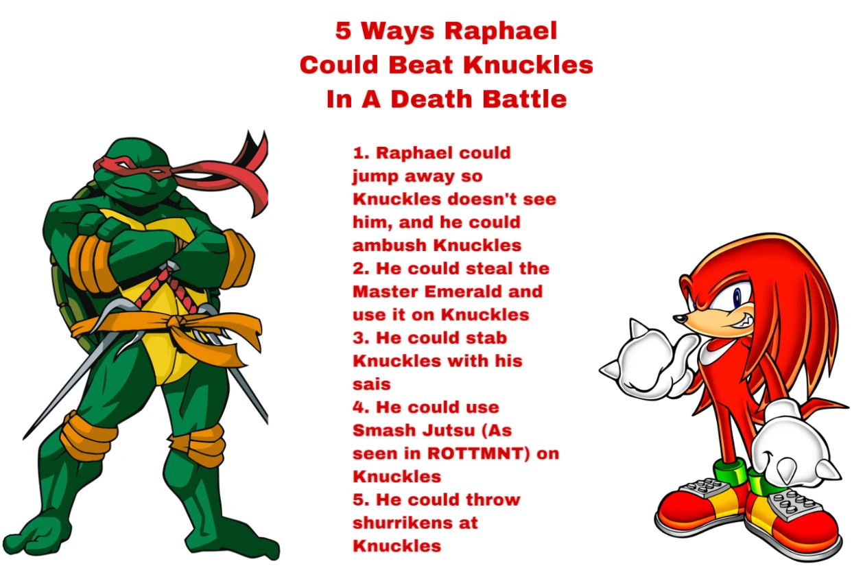 5 Ways Raphael Could Beat Knuckles In A Death Battle | Fandom
