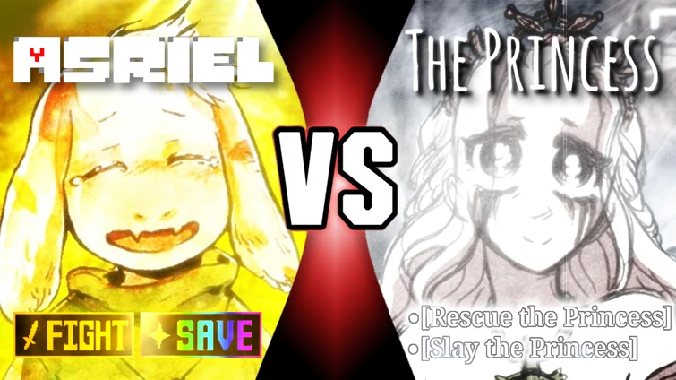 "Looking for the happy ending" || Flowey/Asriel VS The Princess ...