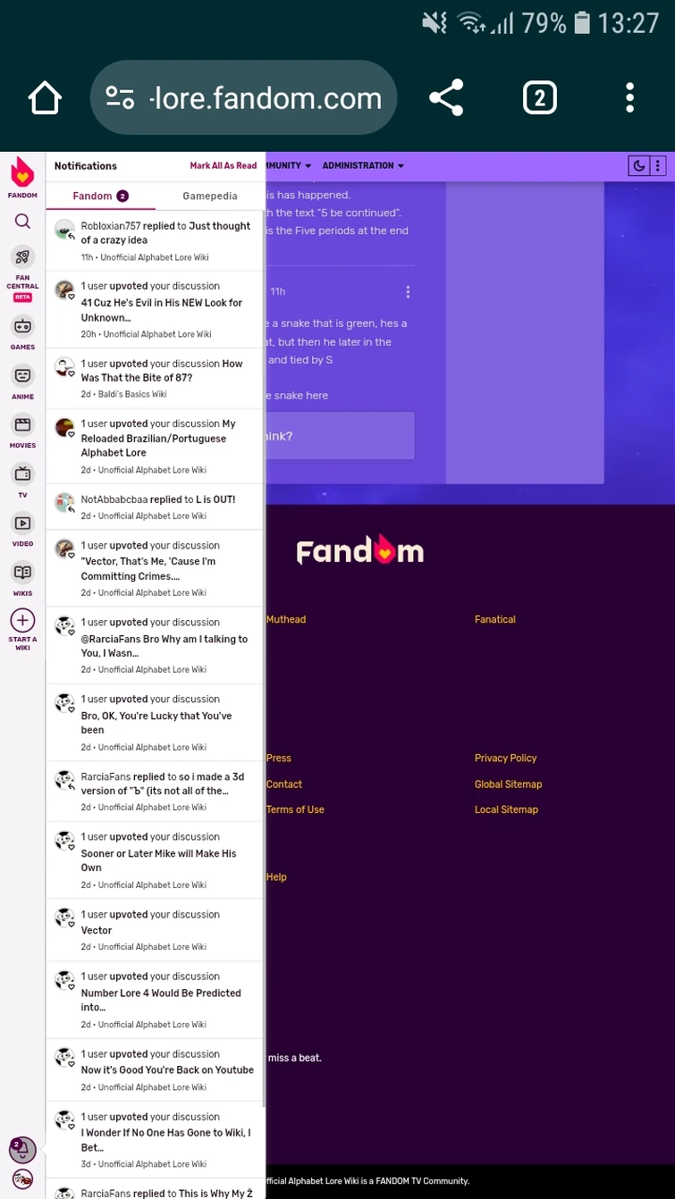 Why Won't this Purple Dot Disappear from Notifications | Fandom
