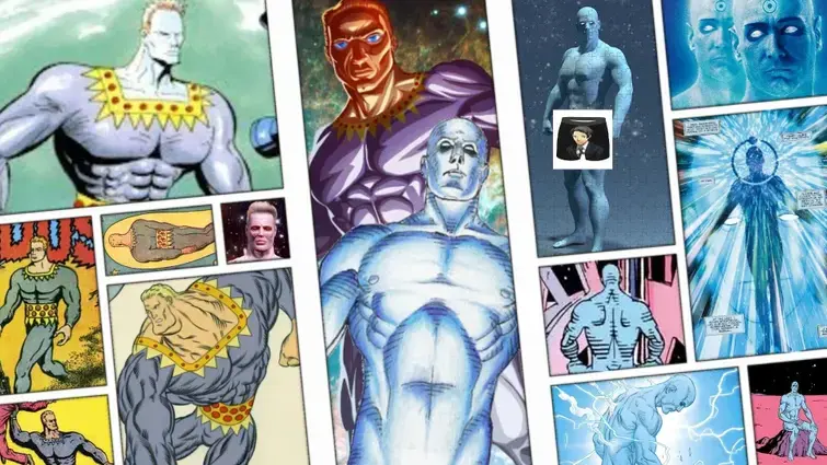 Dr Manhattan vs Richard Nixon Comic Panel Art | Fandom