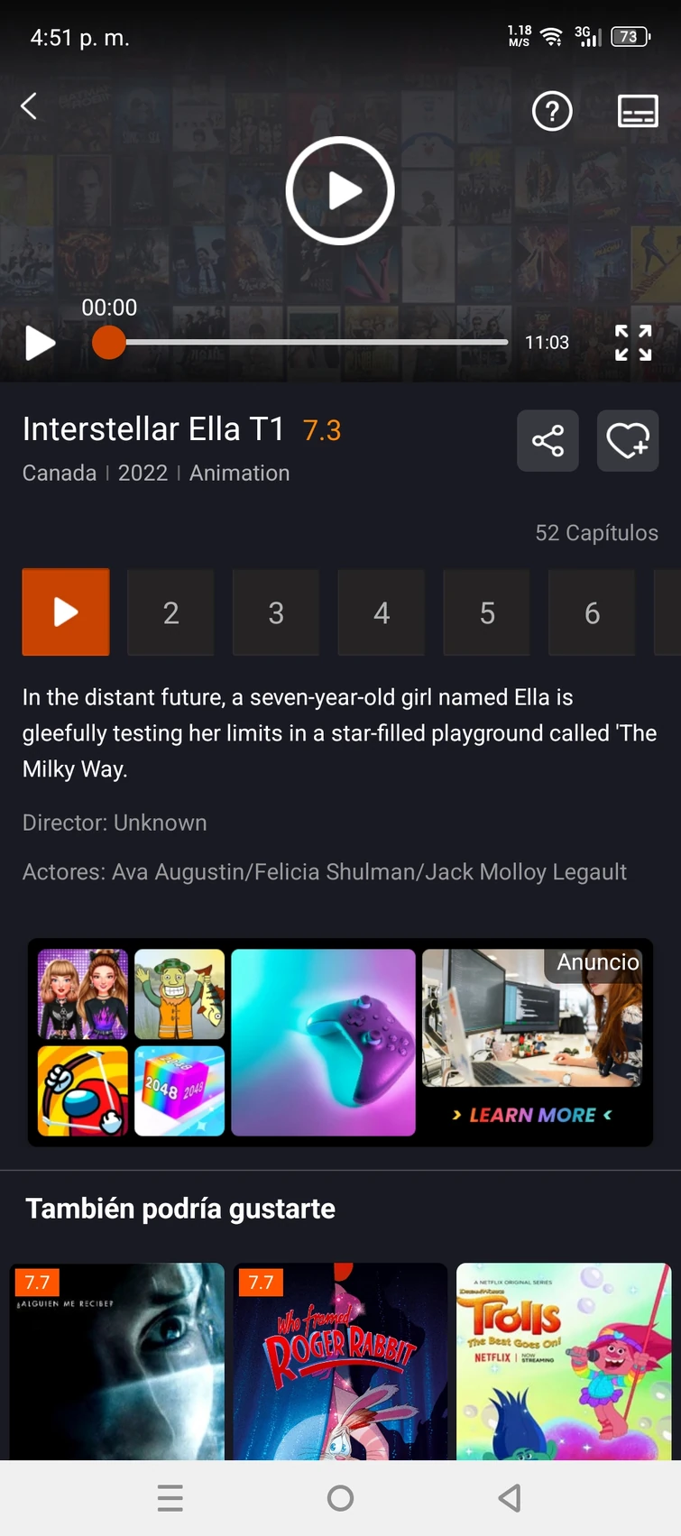 Bueno noticia Gracias por Magls tv ella Interstellar y yo No quiero eliminar español latinomagls ...