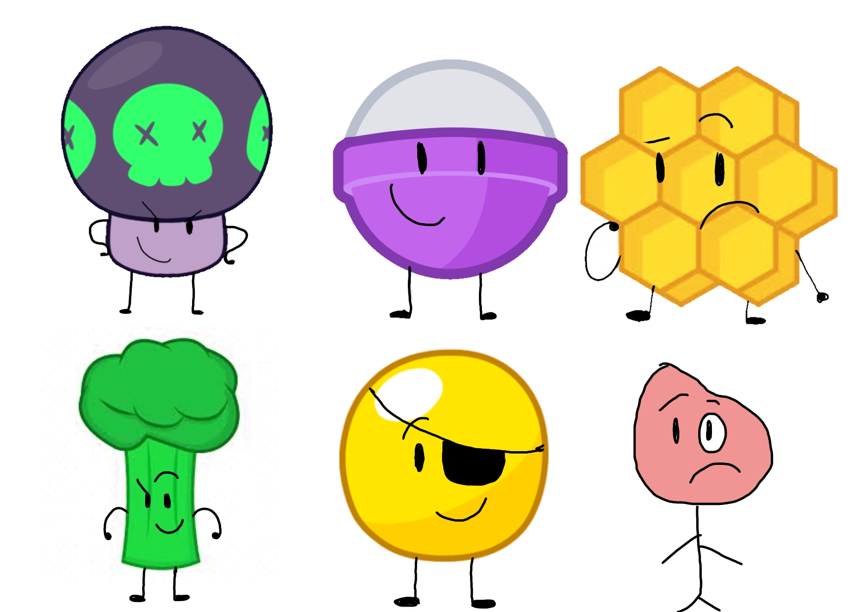 The 6 new characters for BFDI Mix Up Over | Fandom