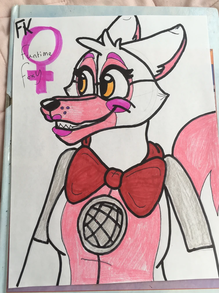 I drew Funtime Foxy! | Fandom