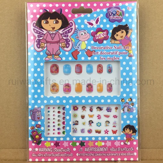 Bootleg Dora The Explorer Kids Nail Stickers Decorative Characters All ...