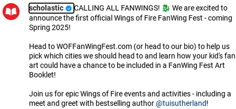 FanWing Fest Update! | Fandom