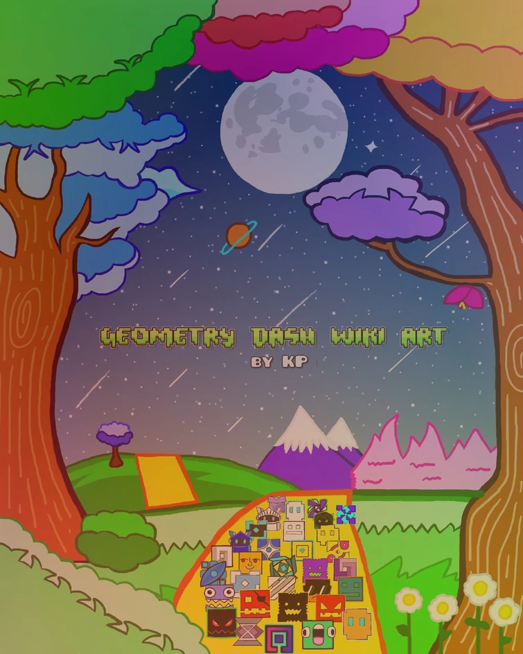 Geometry Dash Wiki Art by KP | Original by KP | Fandom