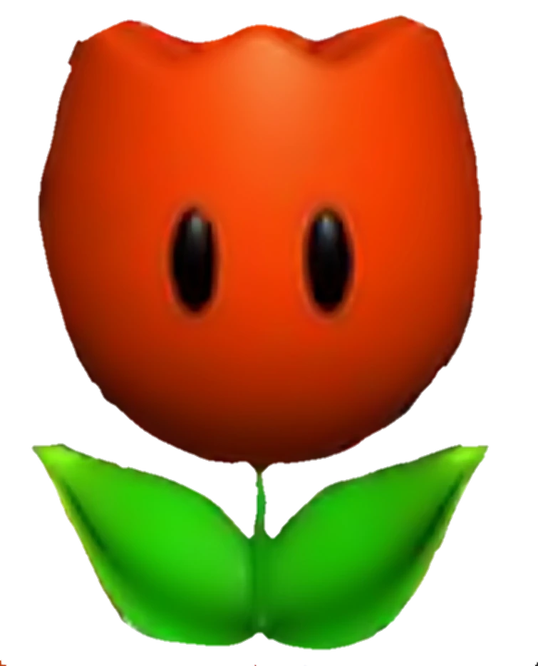 This is a Super mario 64 fire flower render. This was never seen in the ...