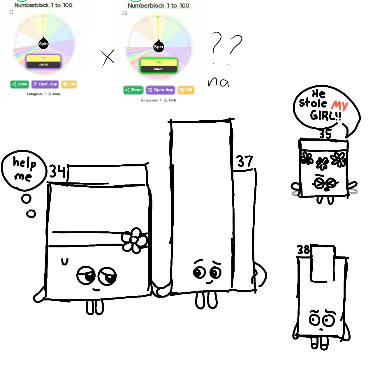I used the wheel thing to make a Numberblocks ship and.. 😭 | Fandom