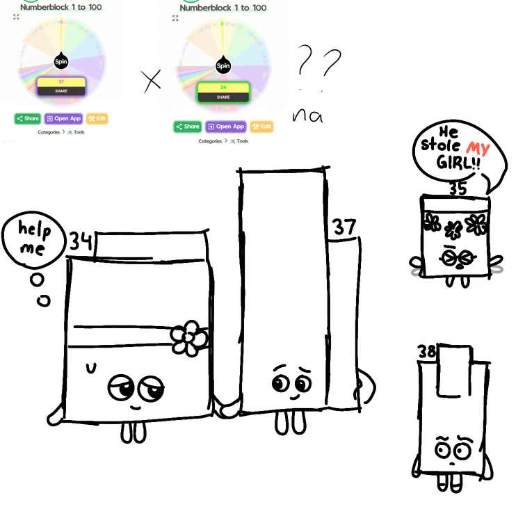 I used the wheel thing to make a Numberblocks ship and.. 😭 | Fandom
