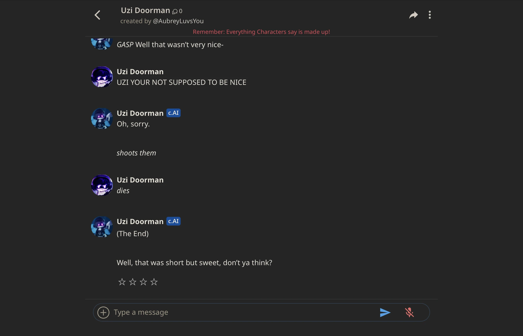 Come talk to my AI (uzi) | Fandom