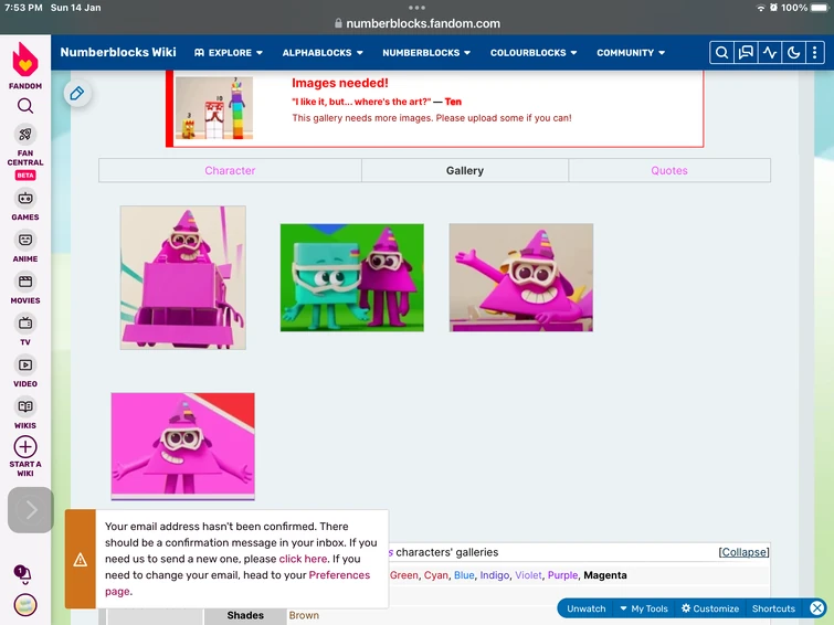 I edited magenta’s empty gallery | Fandom