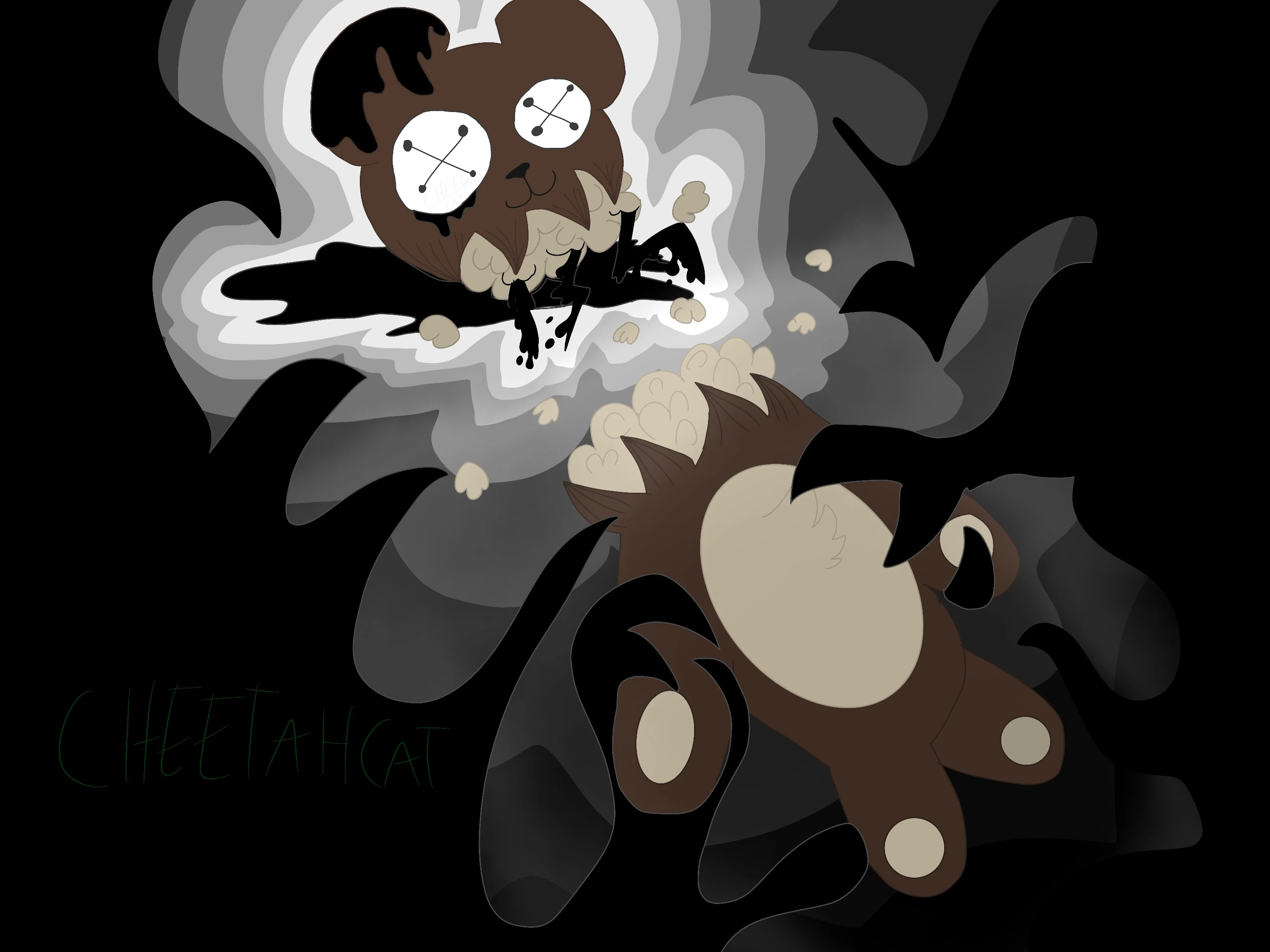 [FANDOM RUINED THE QUALITY AAAA] Art compared to the sketch (I did the ...