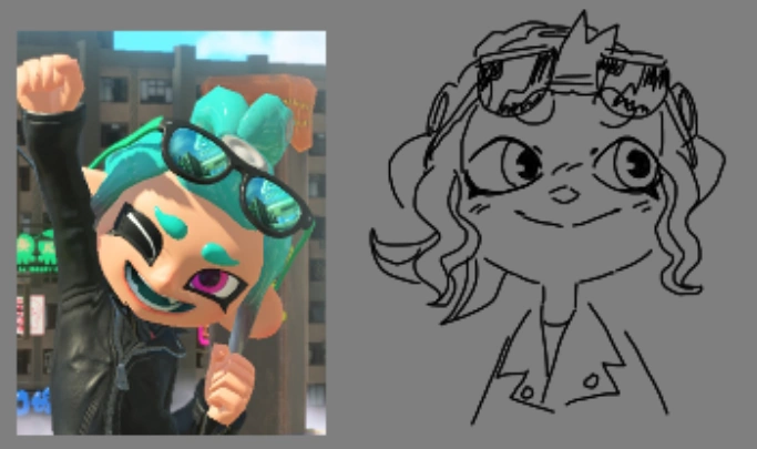 drew my splatsona | Fandom