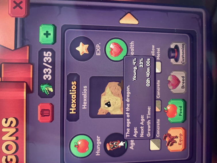 trading baby hex (4% grown) | Fandom